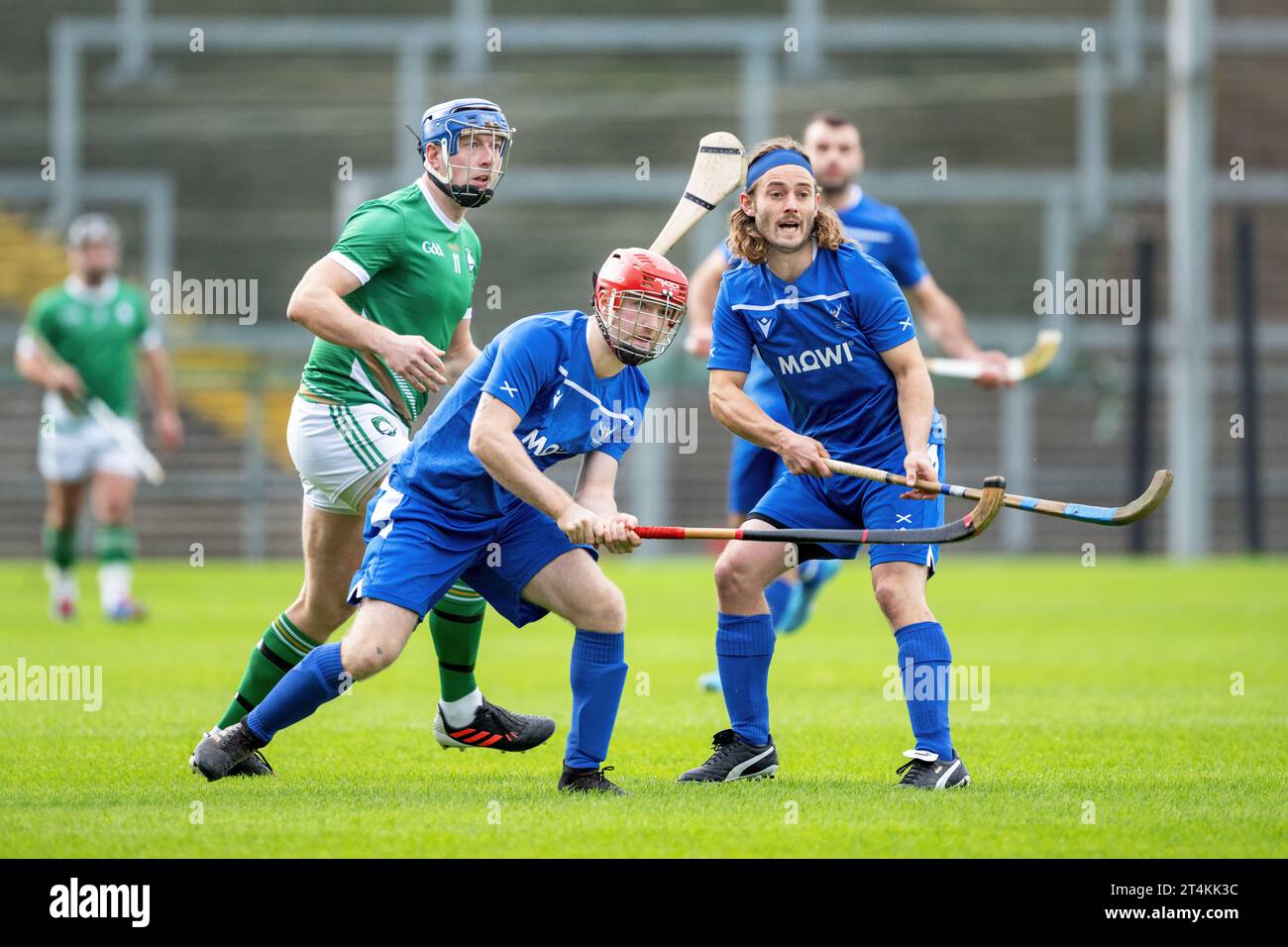 Action image from the Ireland v Scotland shinty hurling international ...