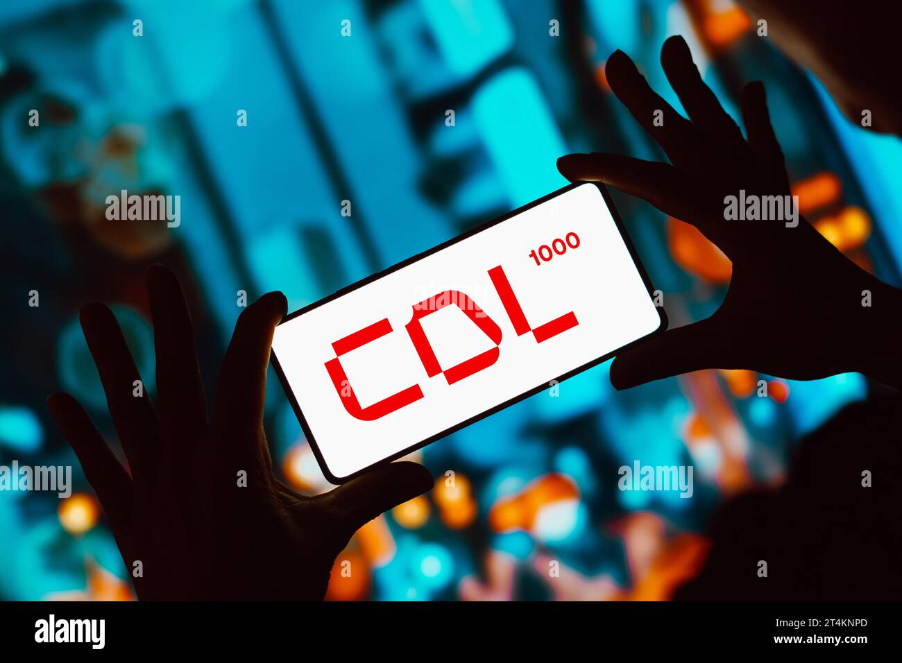 In this photo illustration, the CDL 1000 logo is displayed on a ...