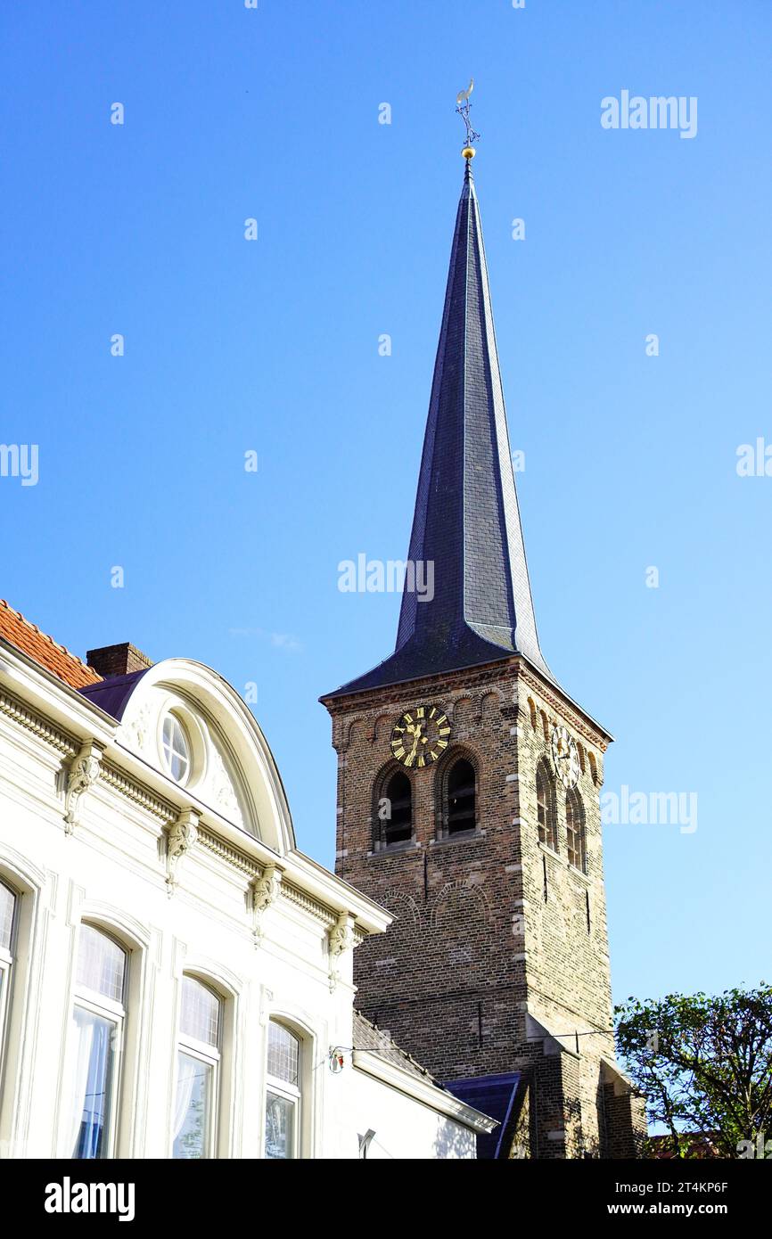 View of the city of Breda in Netherlands under a blue sky Stock Photo ...