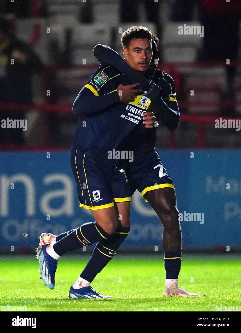 Middlesbrough's Morgan Rogers celebrates scoring their side's first ...