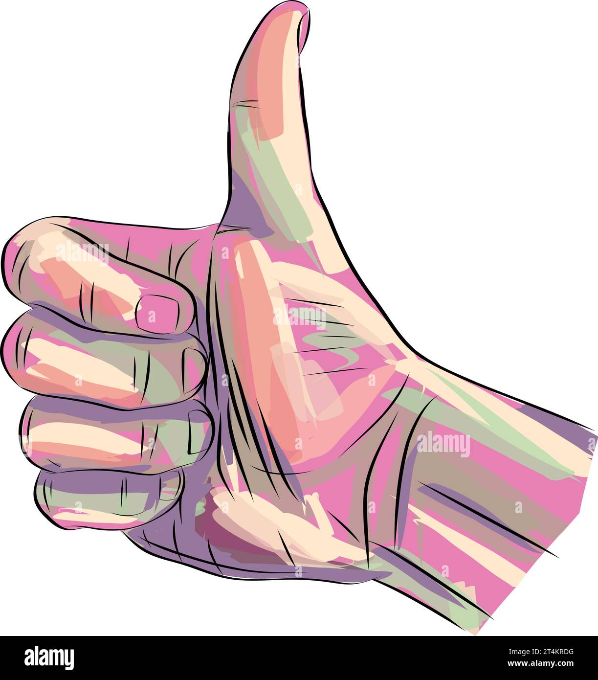 Hand making ok sign Stock Vector Images - Alamy