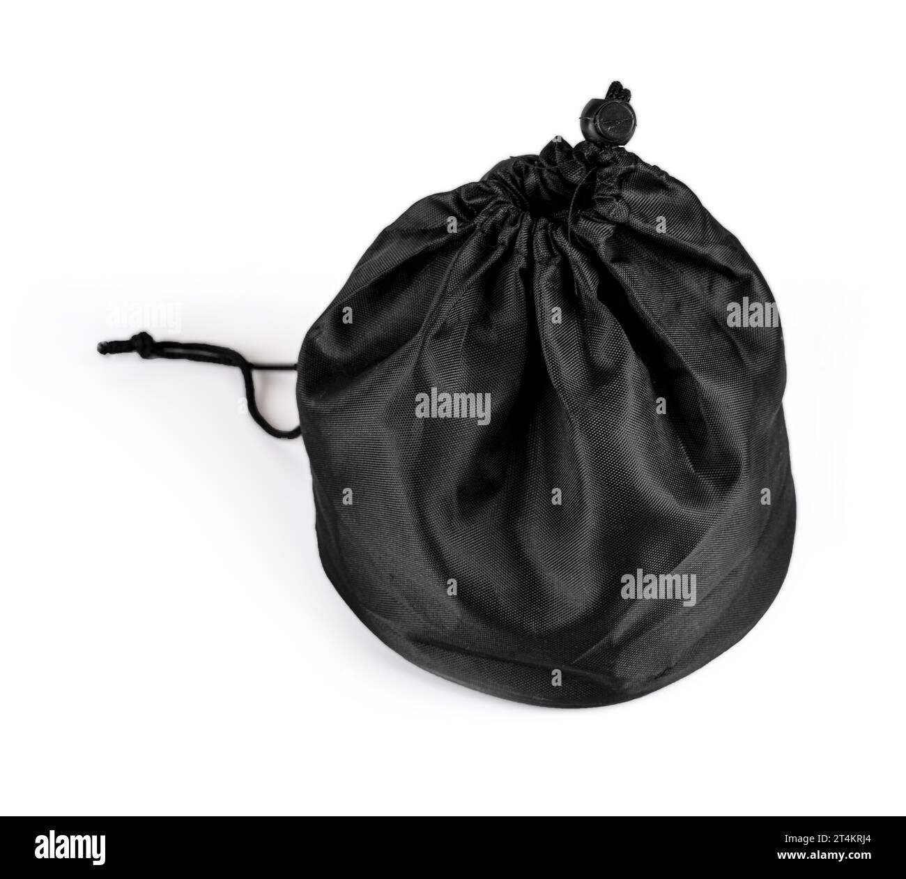 The black rag pouch isolated on white background Stock Photo - Alamy