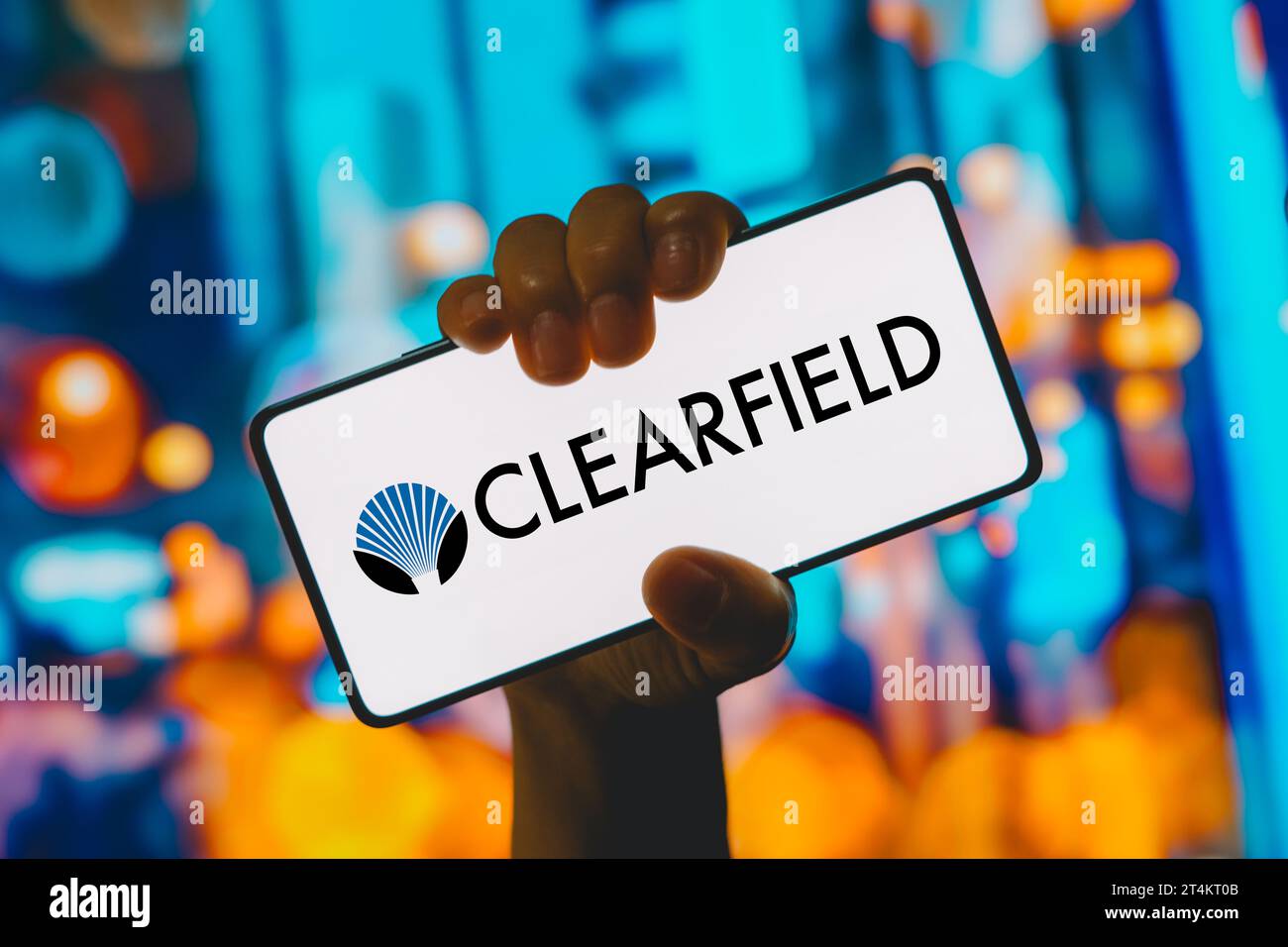 Brazil. 31st Oct, 2023. In this photo illustration, the Clearfield logo ...