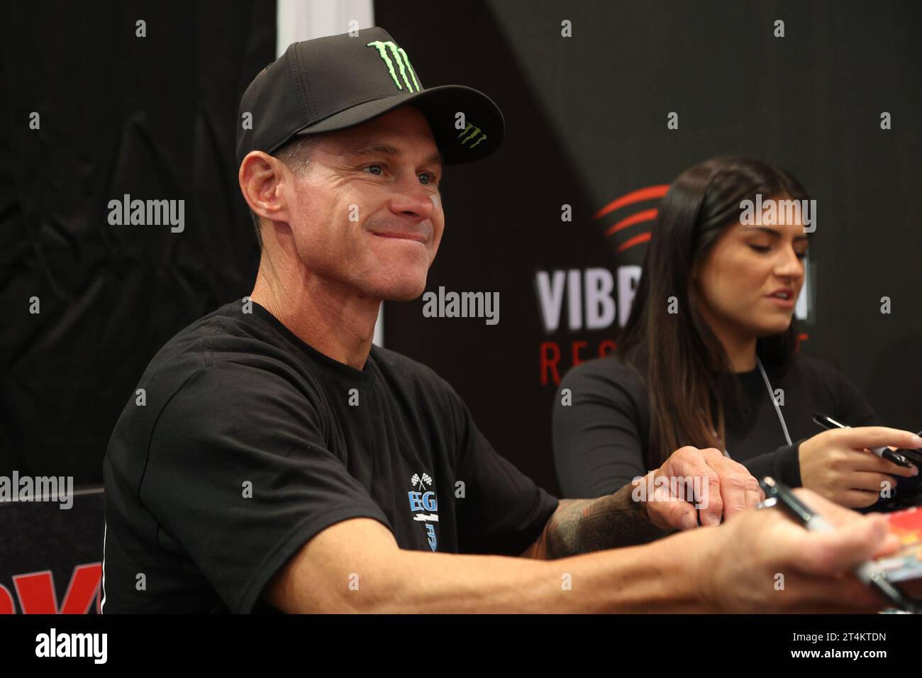 Las Vegas, United States. 31st Oct, 2023. Brian Deegan (L), off-road ...