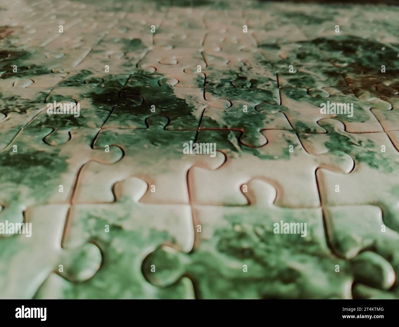 Closeup view jigsaw puzzle hi-res stock photography and images - Alamy