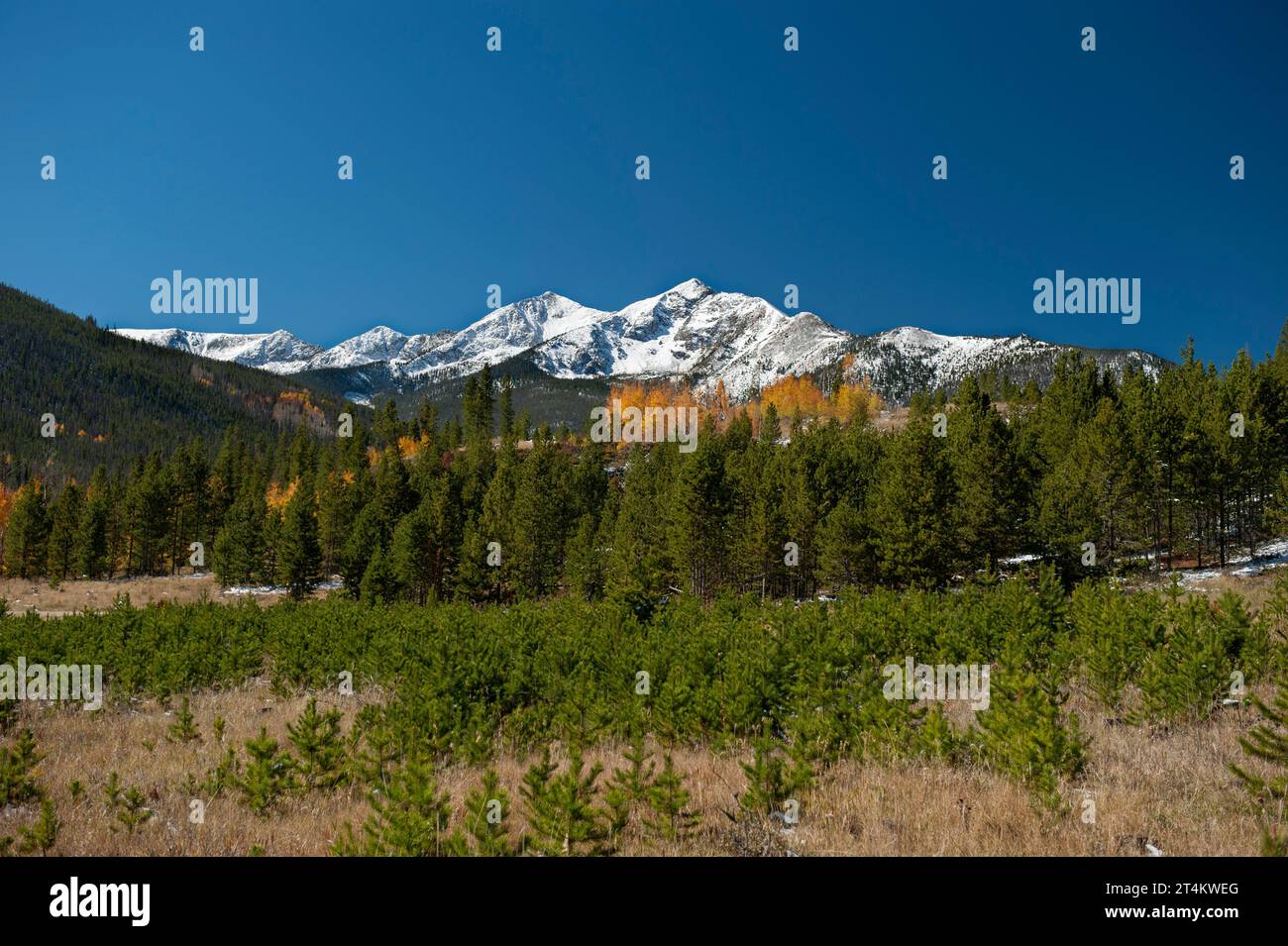New snow on the Tenmile Range above Frisco, Colorado Stock Photo - Alamy
