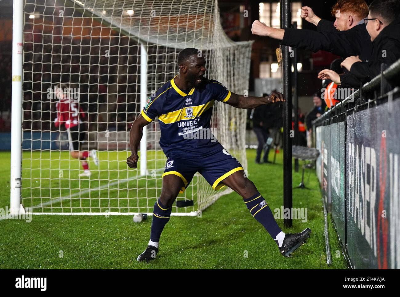 Middlesbrough's Emmanuel Latte Lath celebrates scoring their side's ...
