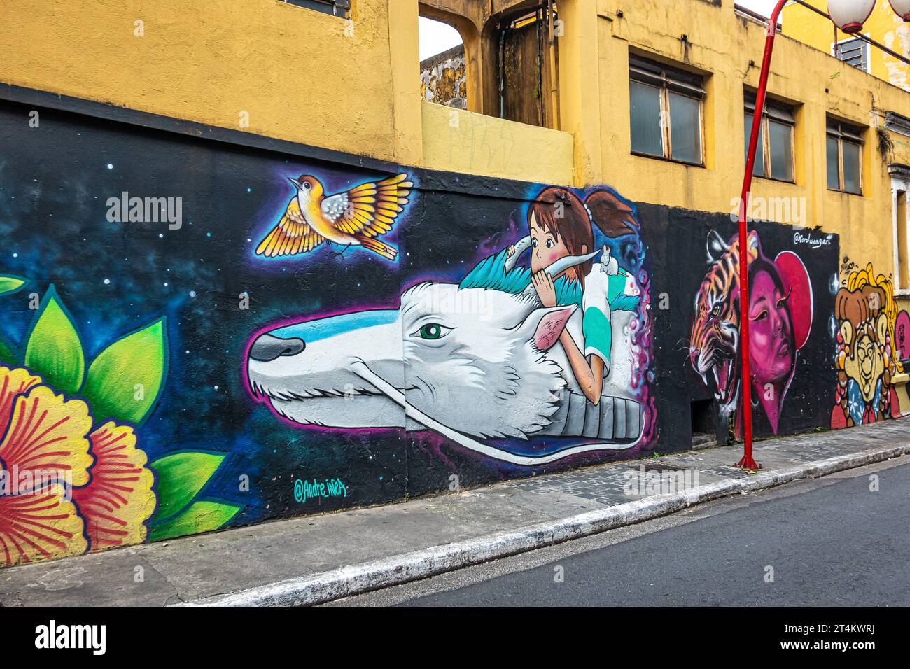 Liberdade neighborhood in Sao Paulo, Brazil is the world's largest ...