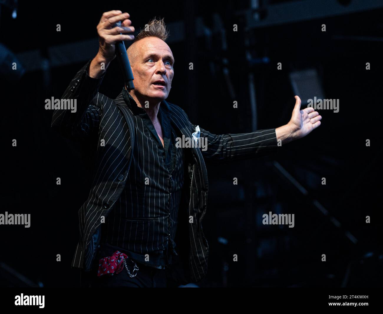 John Robb comparing Beautful Days Festival 2023 Stock Photo - Alamy