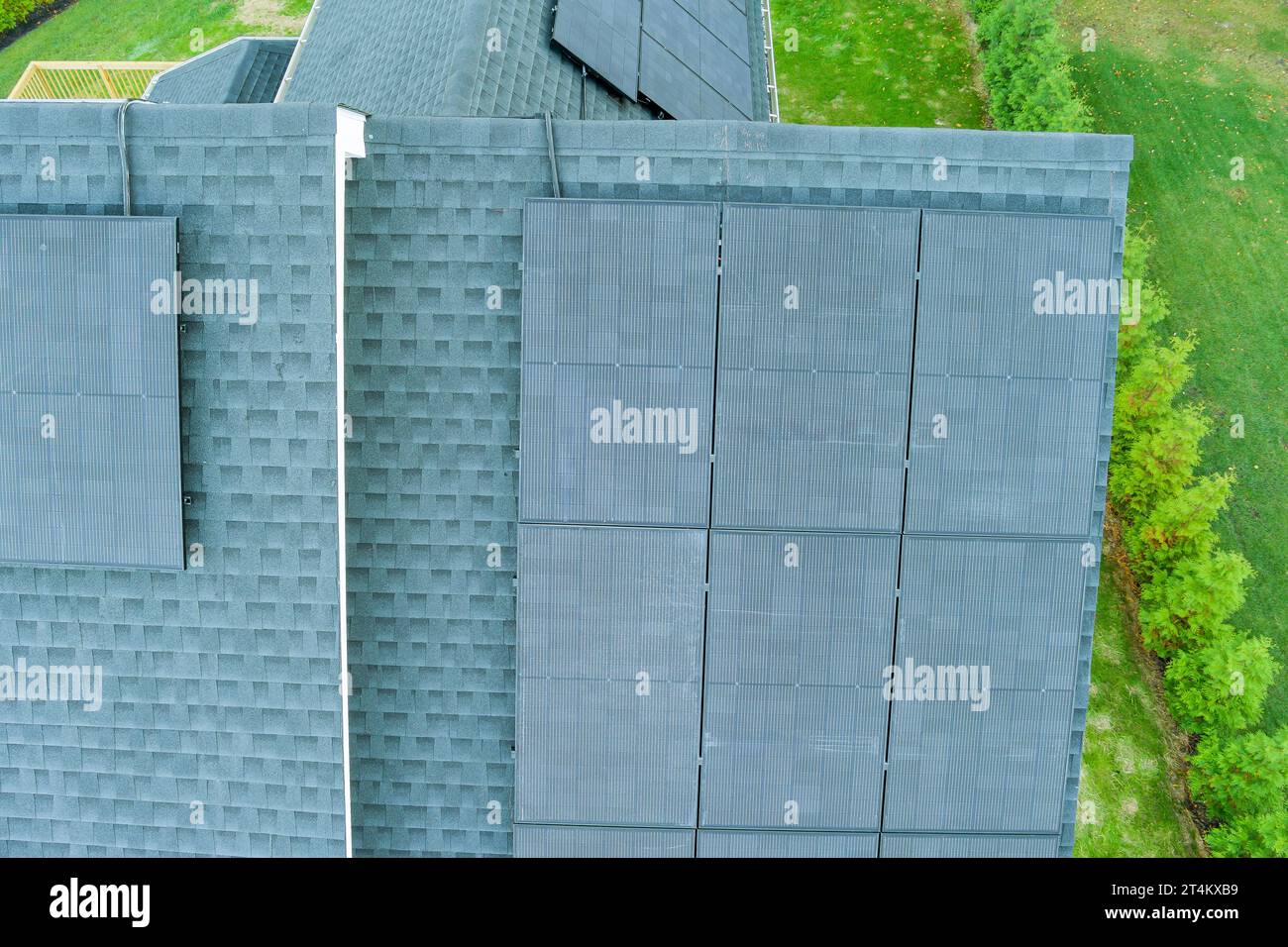 An electric solar panel employed to generate energy produce power on ...