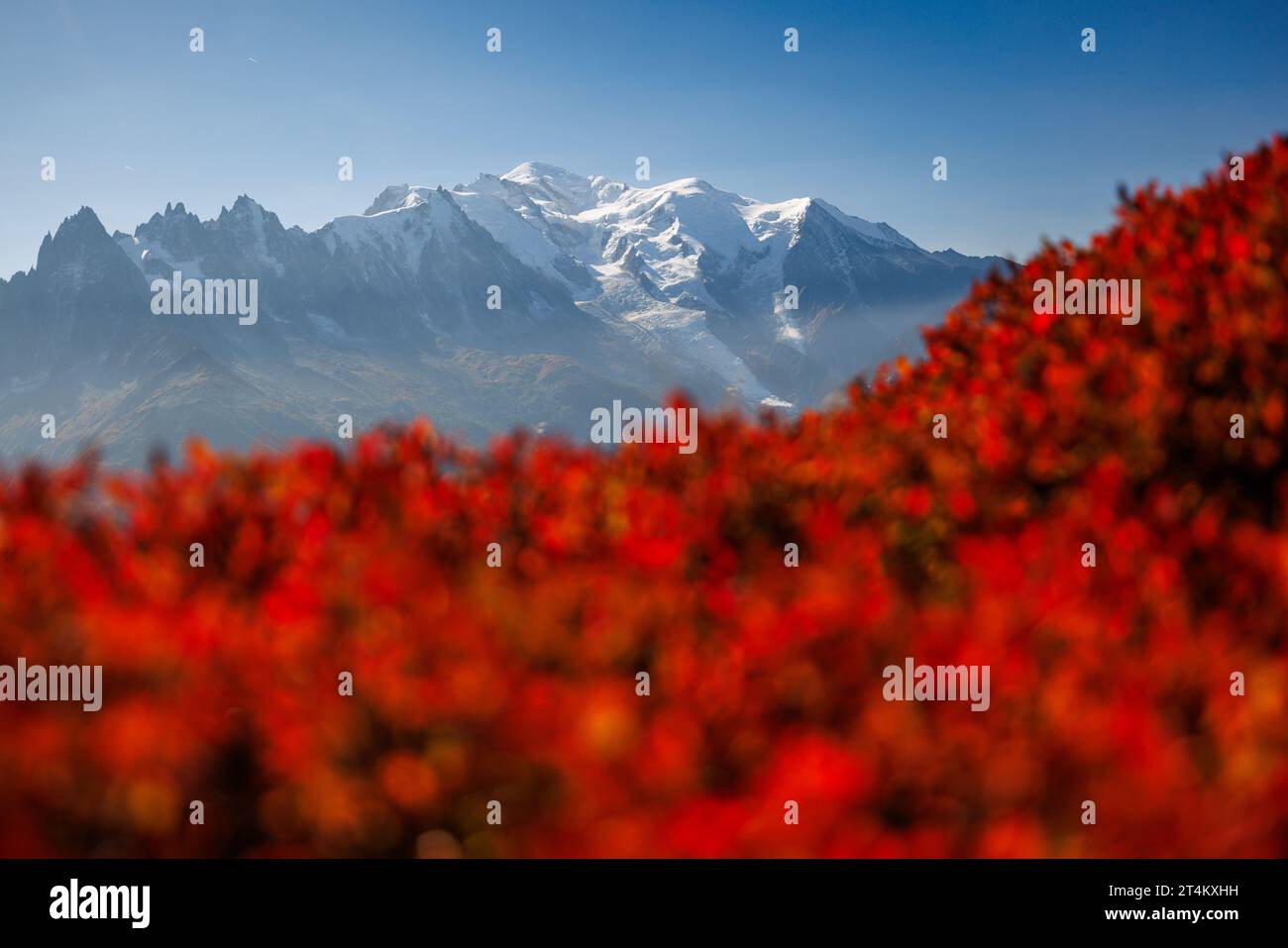 Aiguille du midi mont blanc chamonix frankreich hi-res stock ...