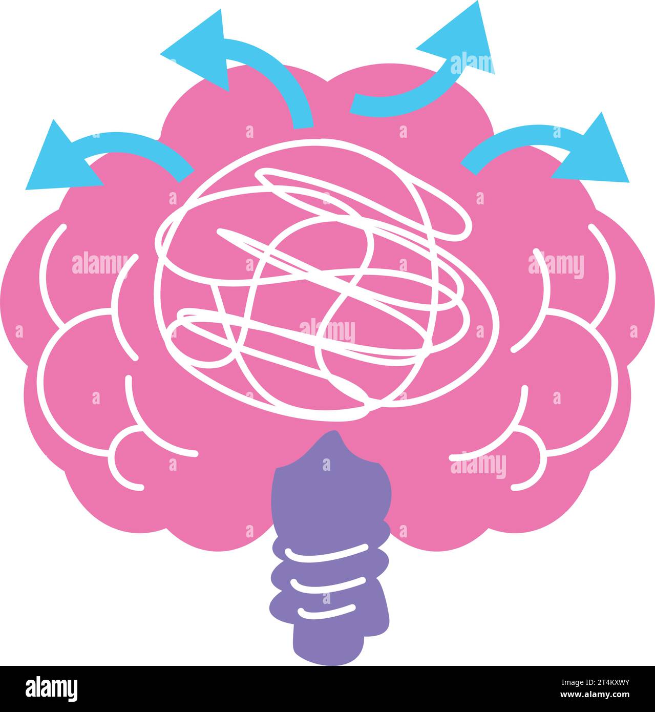 attention deficit hyperactivity disorder brain Stock Vector Image & Art - Alamy