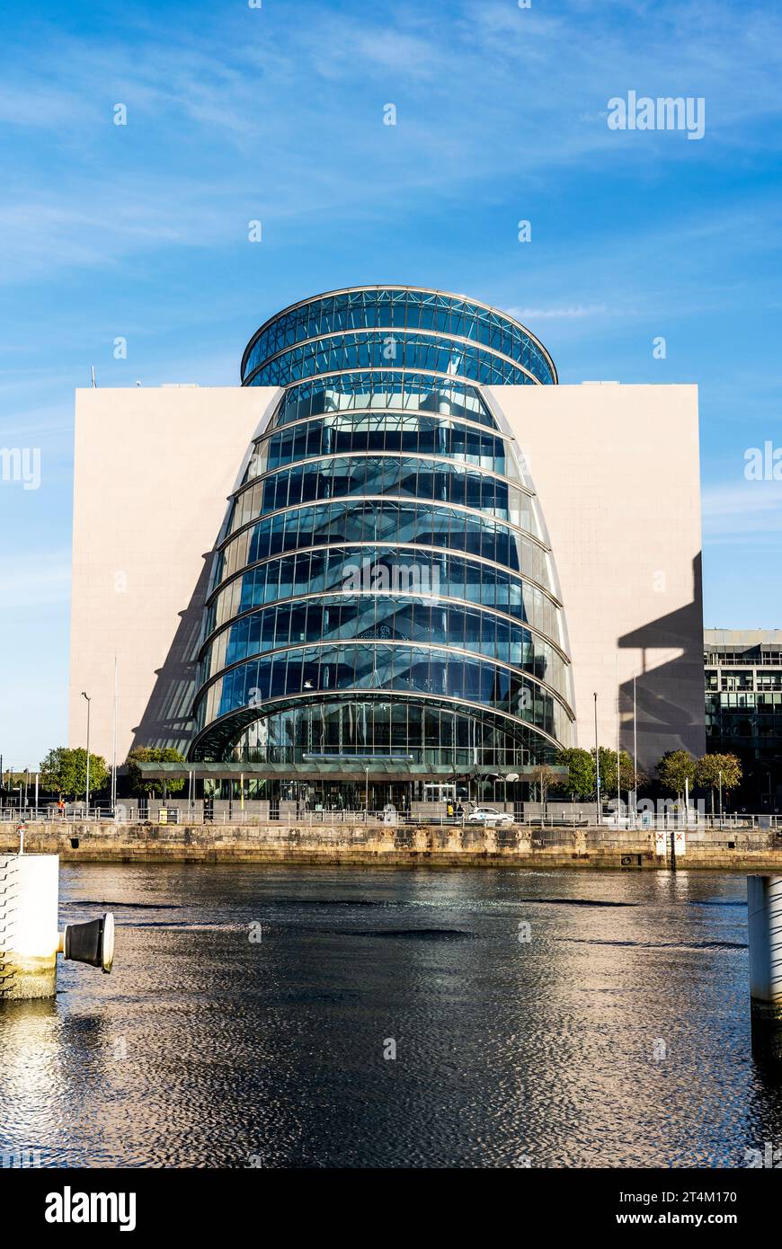 Convention Centre Dublin also known as CCD, overlooking the Liffey River, venue for meetings in ...