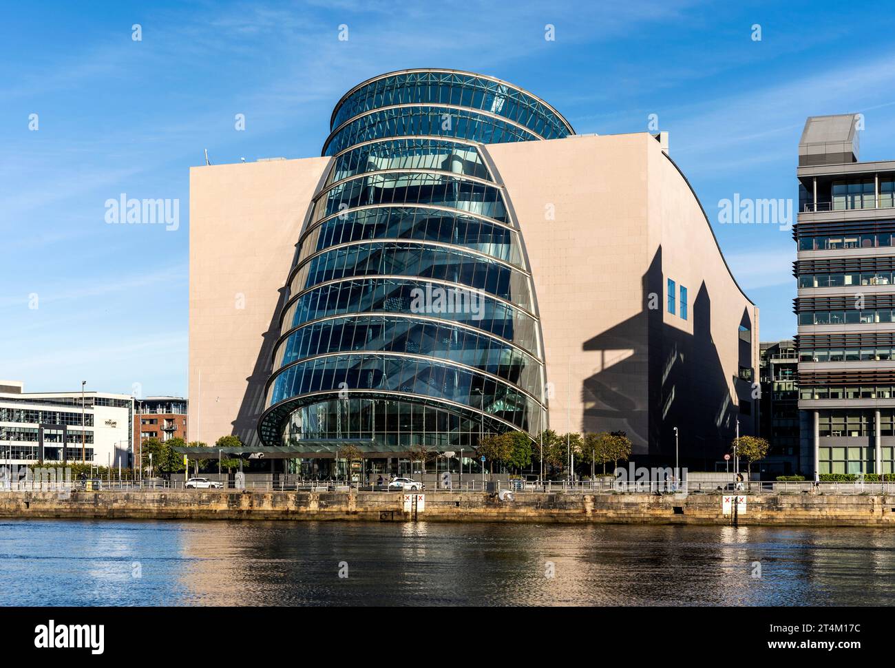 Convention Centre Dublin also known as CCD, overlooking the Liffey ...