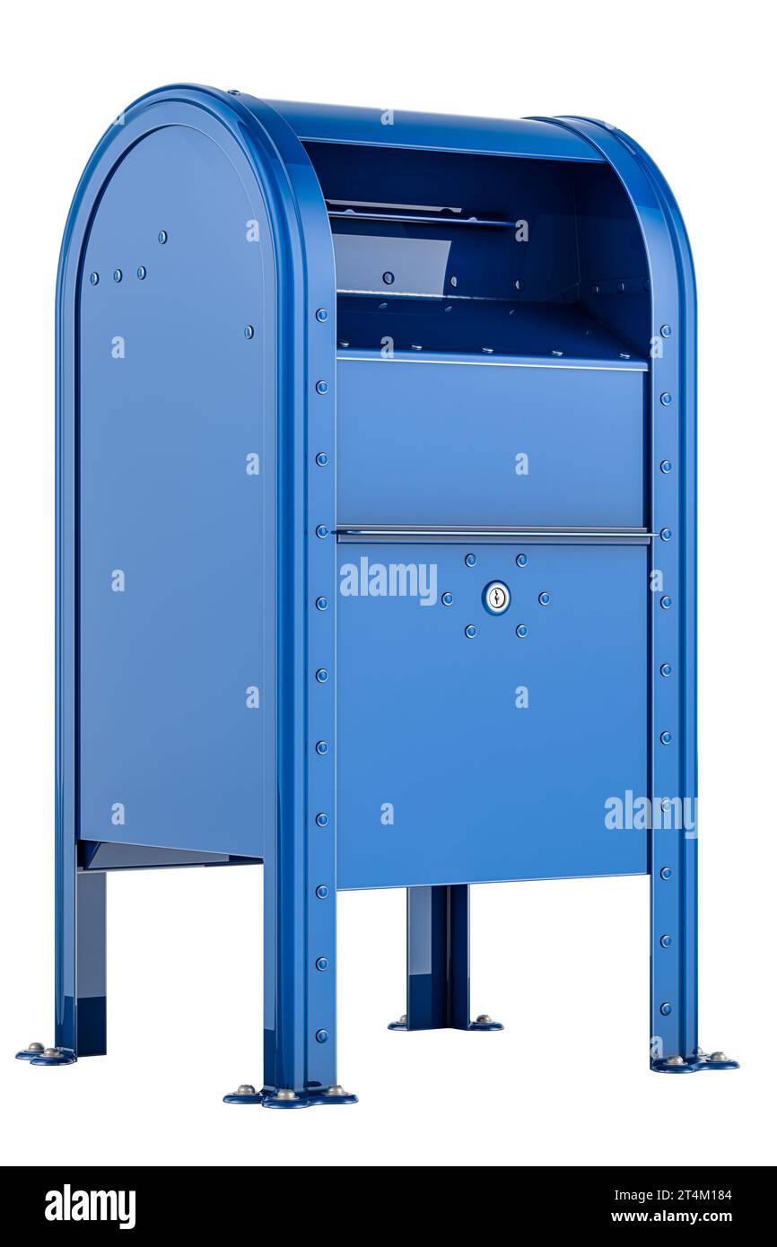 Mailbox, Collection Box, 3D rendering isolated on white background ...