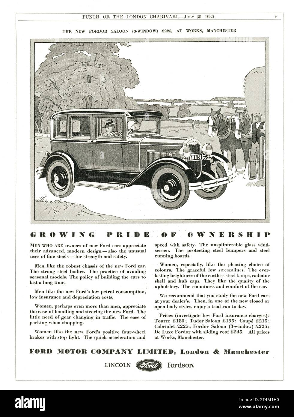 The New FORDOR SALOON 3-WINDOW FORD MOTOR CAR 1930 British Magazine ... The New FORDOR SALOON 3-WINDOW FORD MOTOR CAR 1930 British Magazine ...