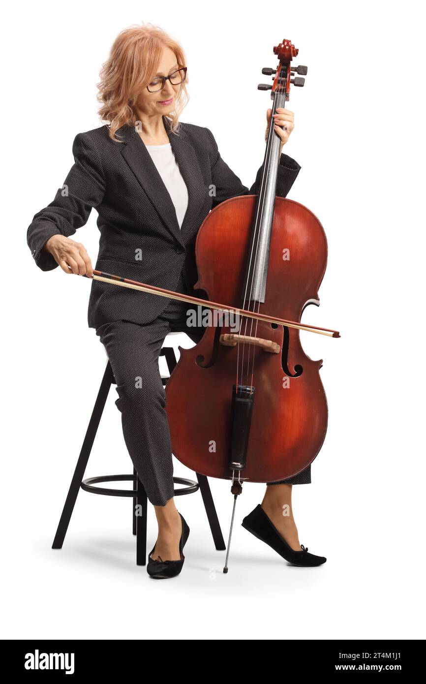Beautiful woman cello on hi-res stock photography and images - Alamy