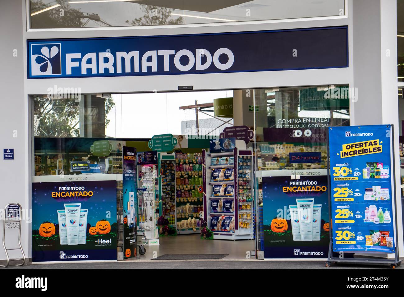 La Calera, Cundinamarca, Colombia - October 21st 2023. Facade of the ...