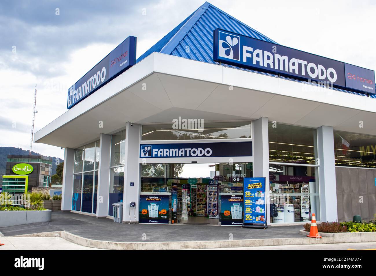 La Calera, Cundinamarca, Colombia - October 21st 2023. Facade of the ...