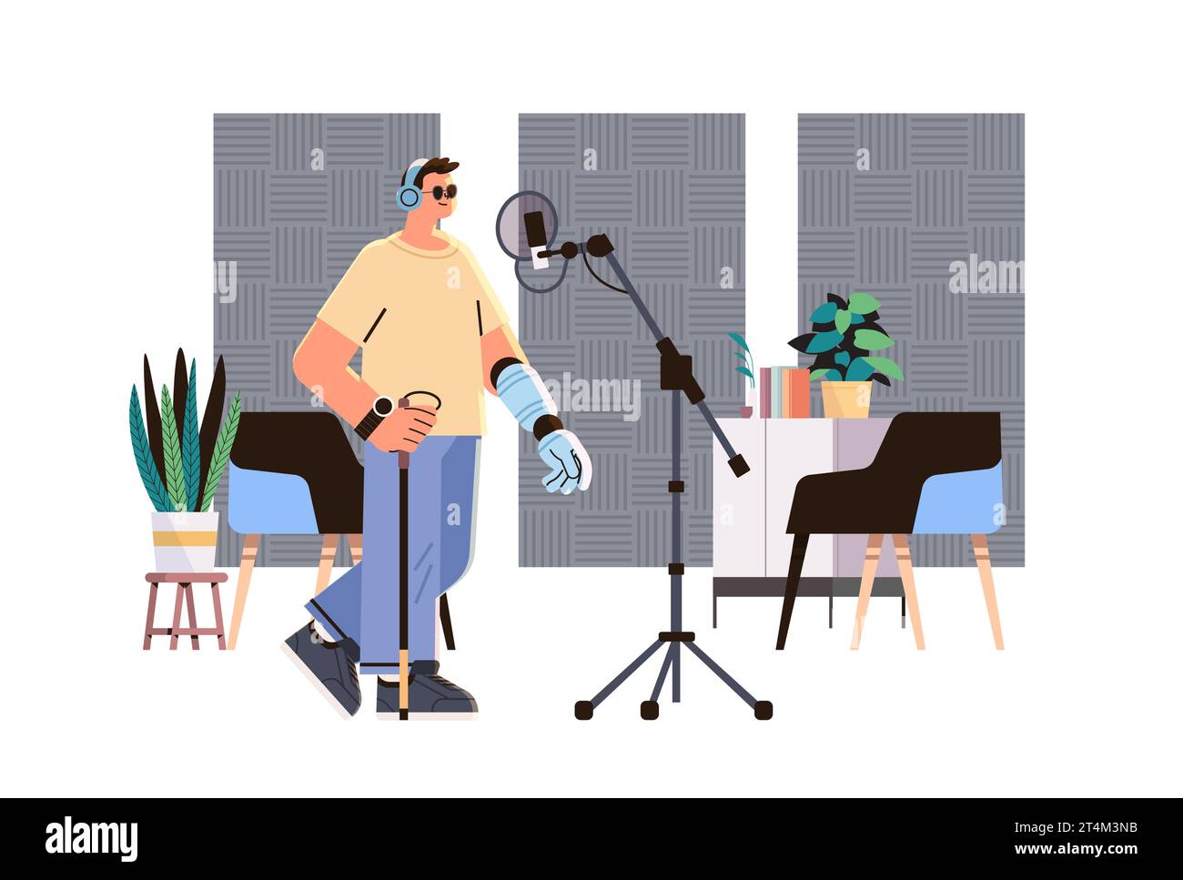 Disabled artist Stock Vector Images - Alamy