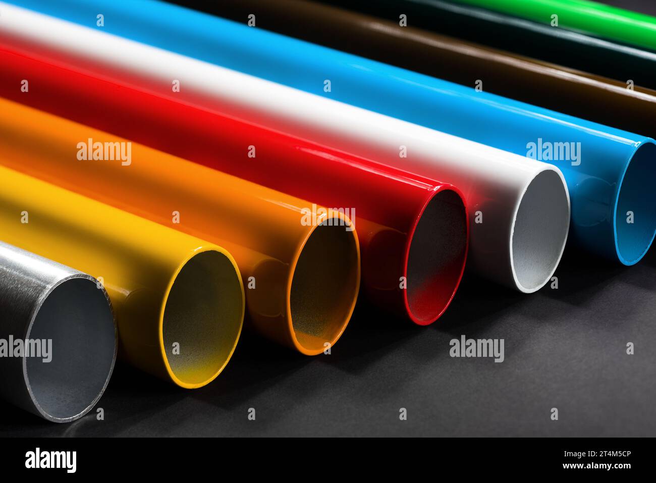 Tubing set tube cross section profile aluminium tubes colors Stock ...