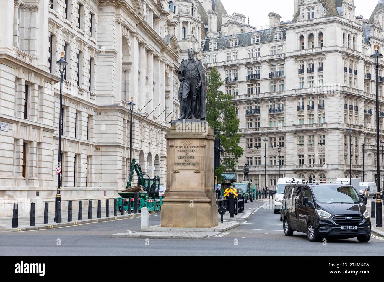 Spencer Compton Cavendish, 8th Duke of Devonshire, statue in Whitehall ...