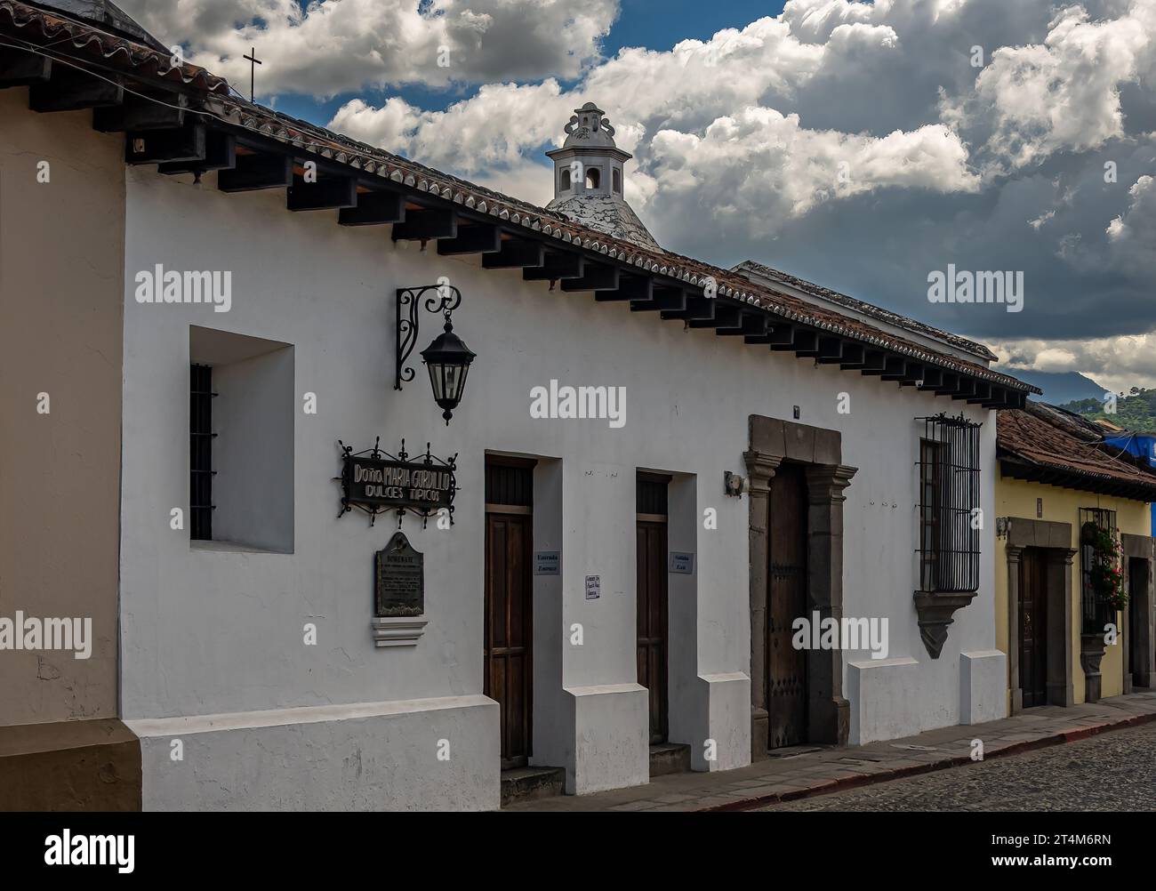 Guatemala, La Antigua - July 20, 2023: Dona María Gordillo candy store ...