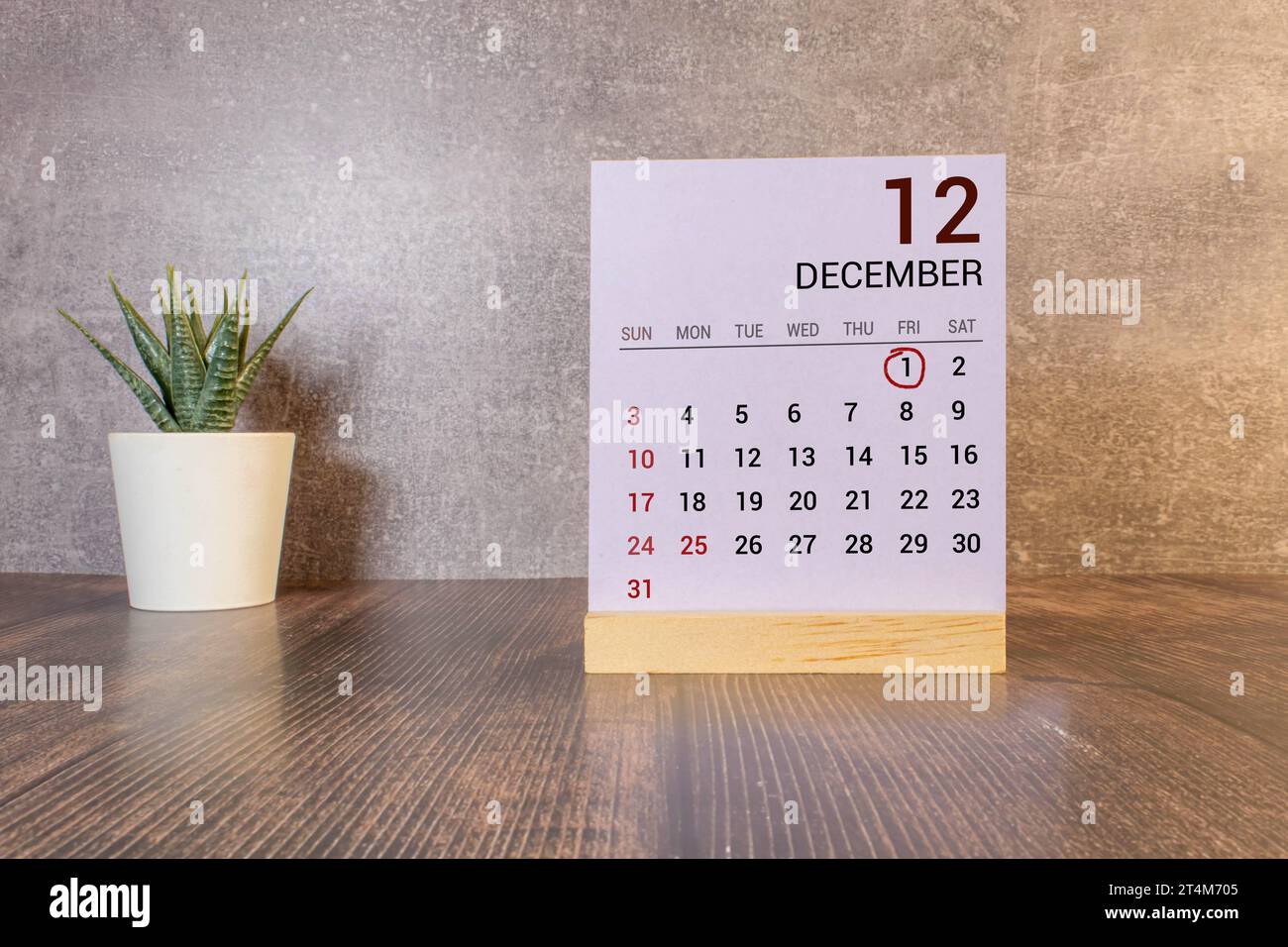 01 December text with blackboard background for calendar. And December ...