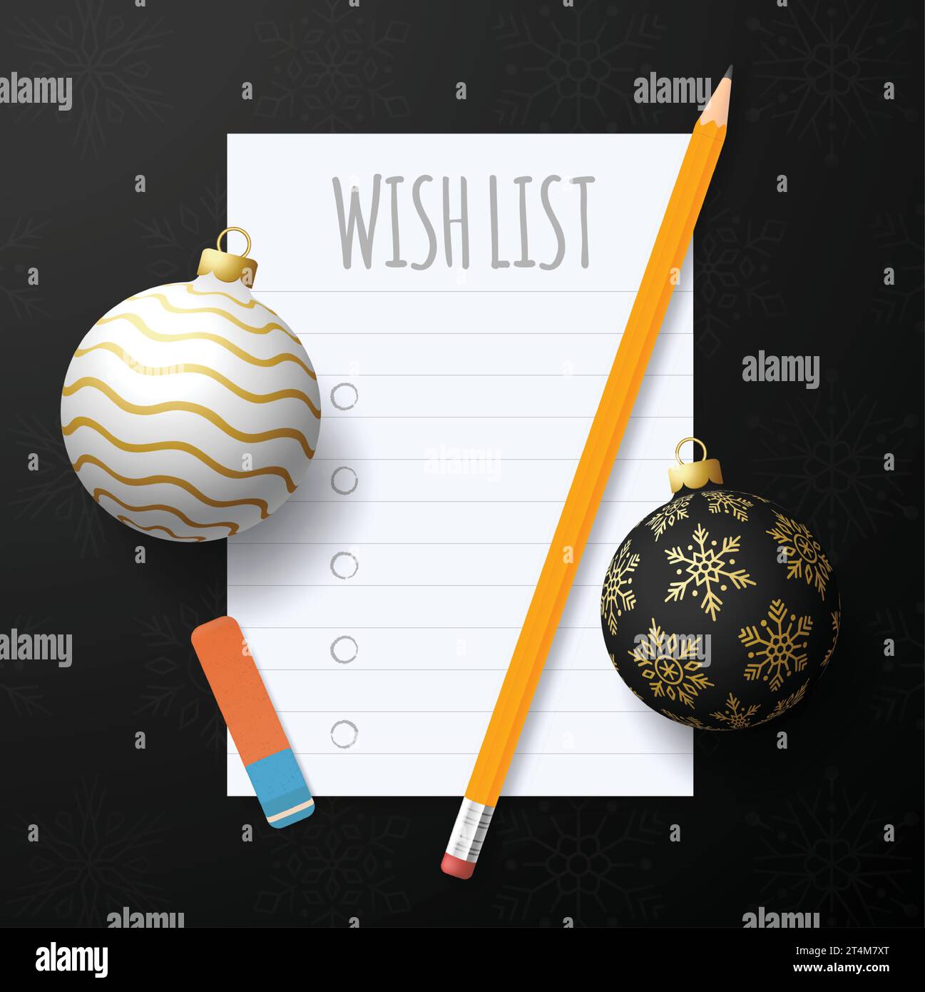 New year wish plan list goals 2022 Royalty Free Vector Image Stock ...