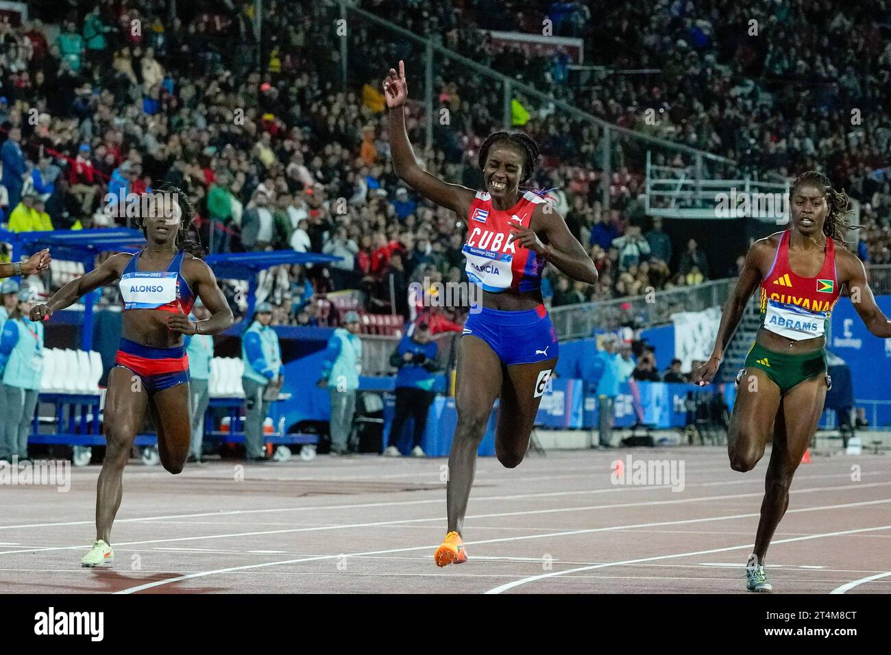 Cuba's Yunisleidy Garcia wins the gold medal in the women's 100-meters ...