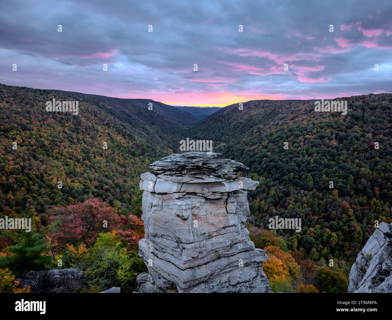 A breathtaking view from Lindy Point, showcasing the vibrant fall ...
