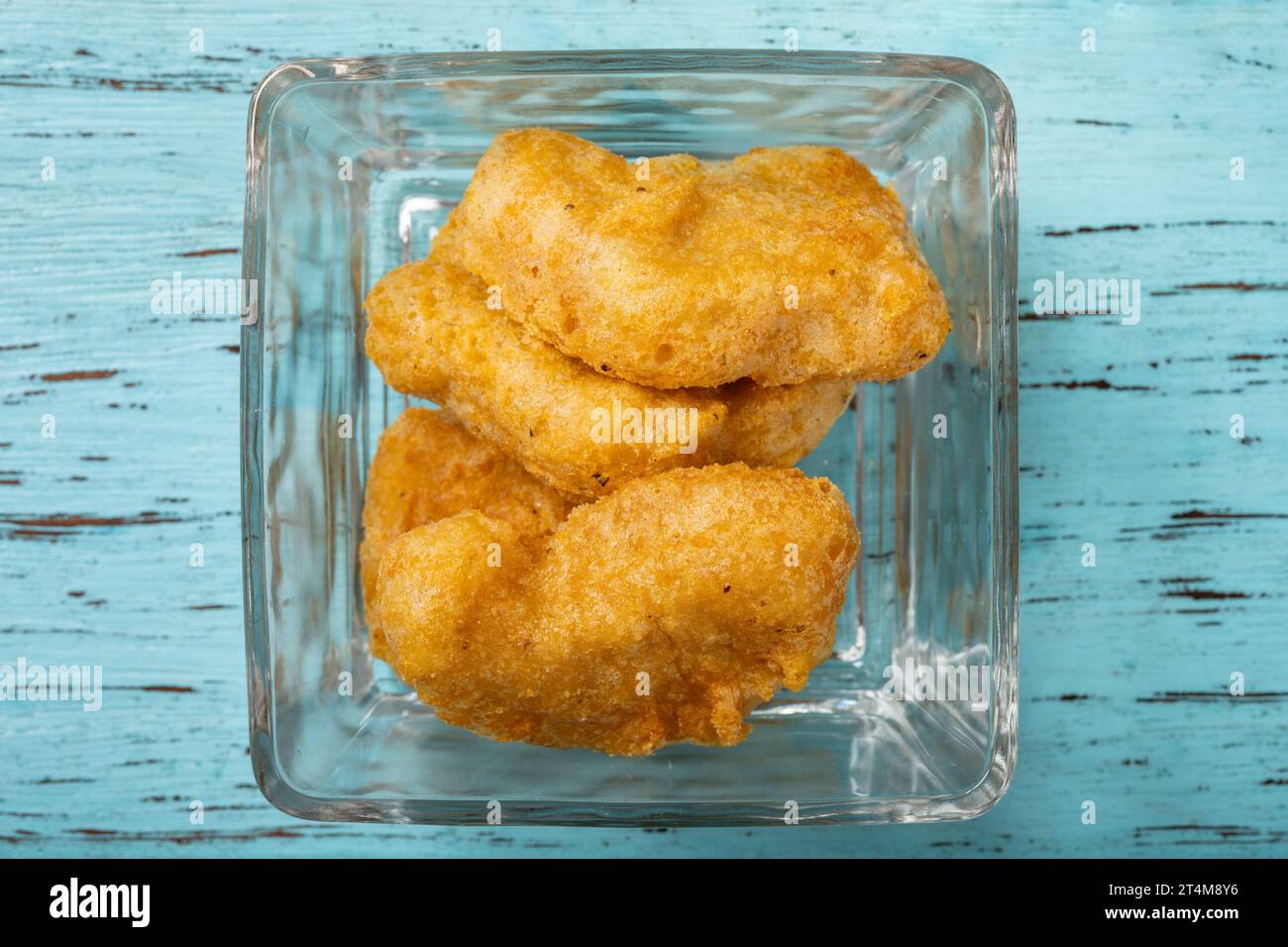 top view deep fried chicken nuggets Stock Photo - Alamy