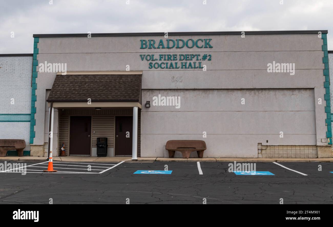 The Braddock Volunteer Fire Department Social Hall on Talbot Avenue in ...