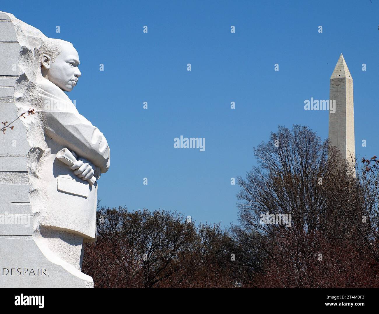 Martin Luther King and George Washington Memorials together Stock Photo ...
