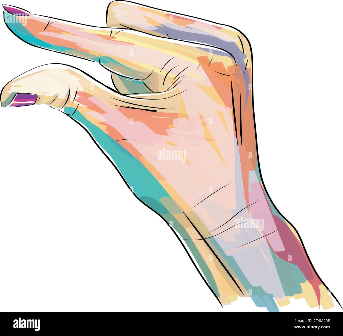 Hand measurement gesture hi-res stock photography and images - Alamy