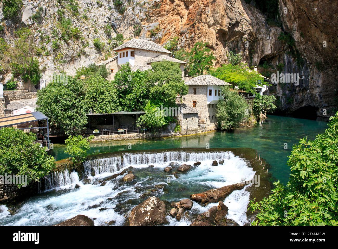 The 16th century Blagaj Tekke (Dervish Monastery) along the Buna river ...