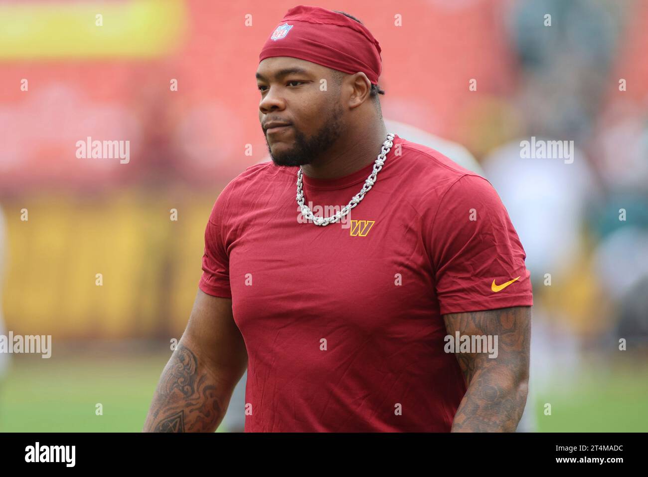 Washington Commanders defensive tackle Daron Payne (94) pictured before ...