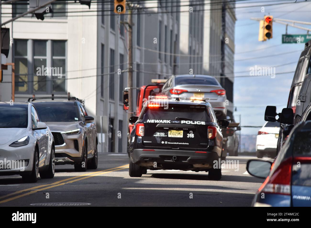 Carjacked vehicle towed away from the scene. An Amber Alert was issued ...
