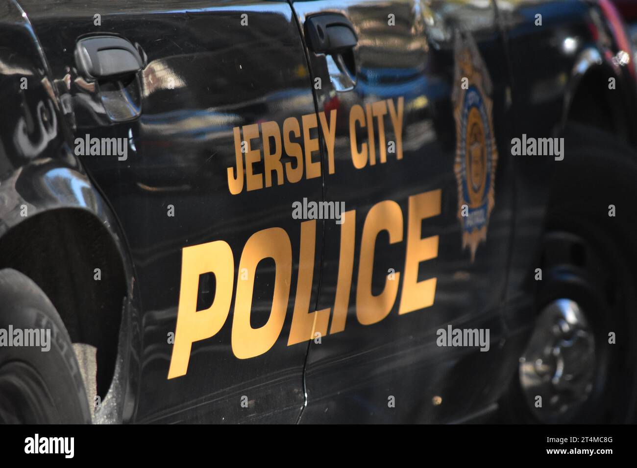 Police officers at the scene in Jersey City. An Amber Alert was issued ...