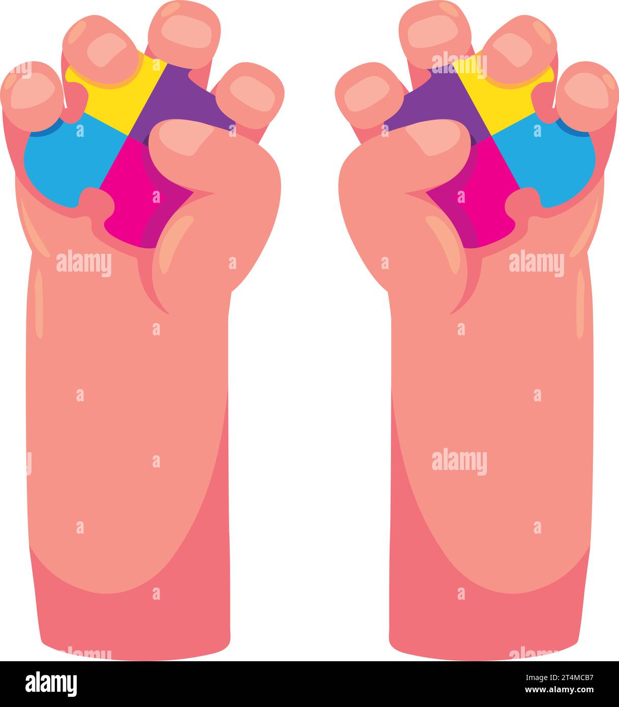 autism hands child with puzzles Stock Vector Image & Art - Alamy