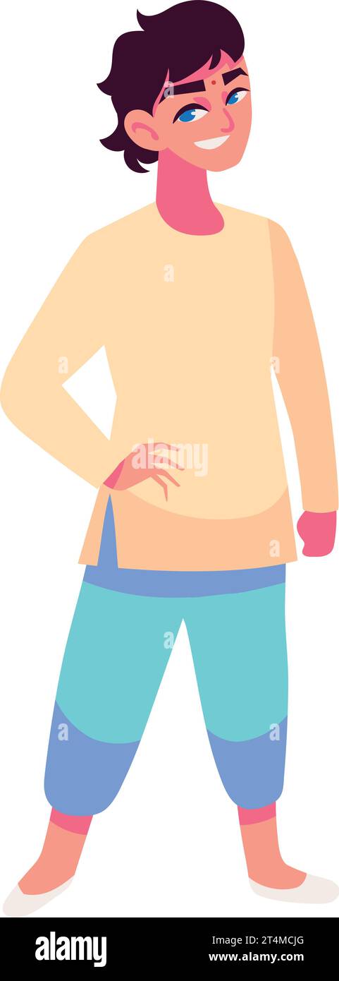 indian boy character Stock Vector Image & Art - Alamy