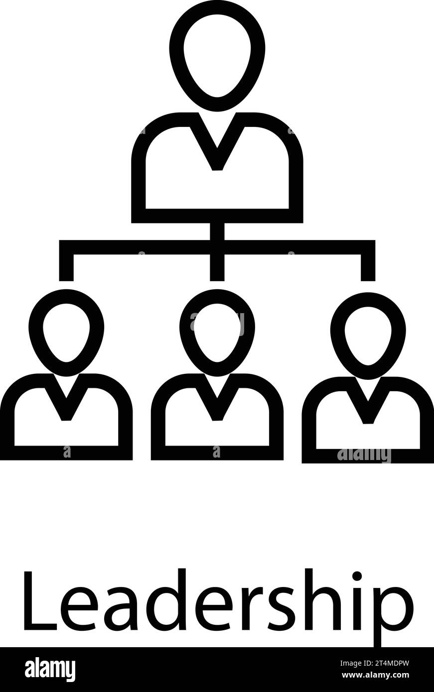 Leadership line icon peoples networking Royalty Free Vector Stock Vector Image & Art - Alamy