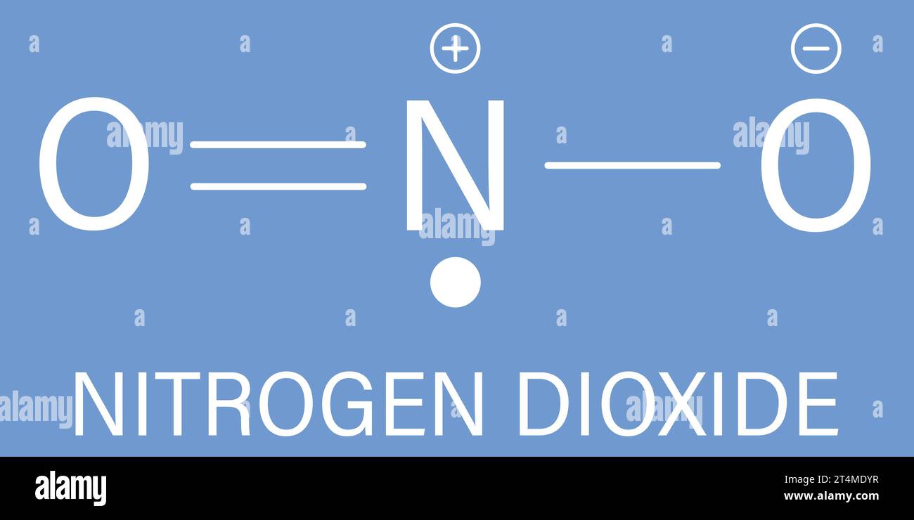 Nitrogen dioxide air pollution molecule hi-res stock photography and ...