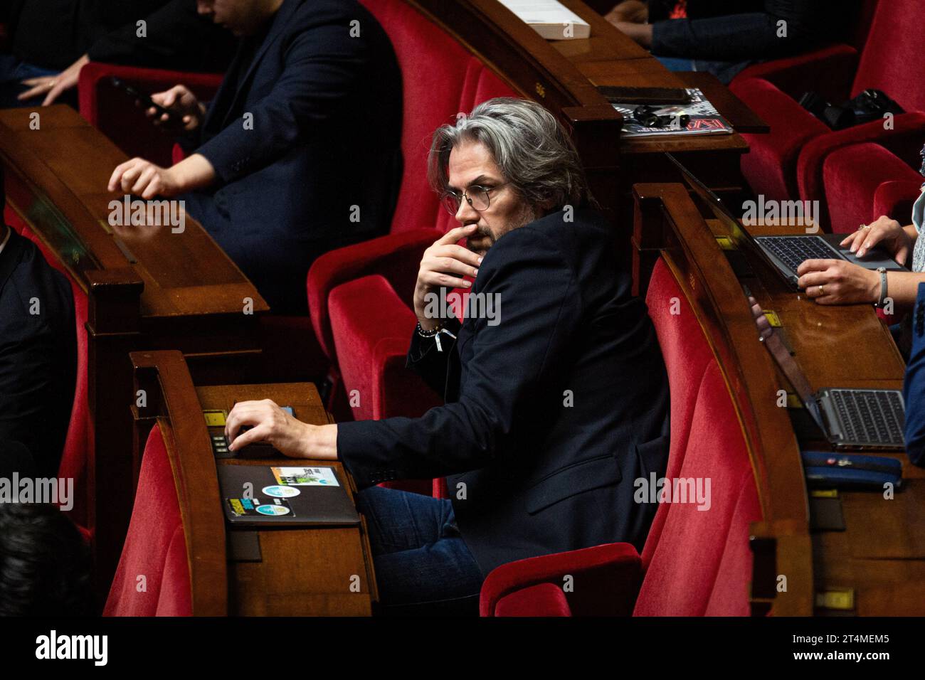 Paris, France. 31st Oct, 2023. Aymeric Caron, deputy of La France ...