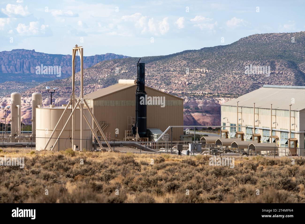 Compressor station for gas pipeline, Utah, USA Stock Photo - Alamy