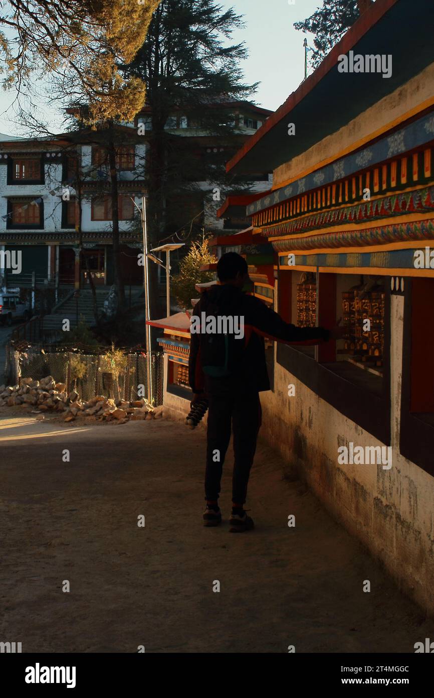 old historic townscape of tawang, the beautiful hill station tawang is ...