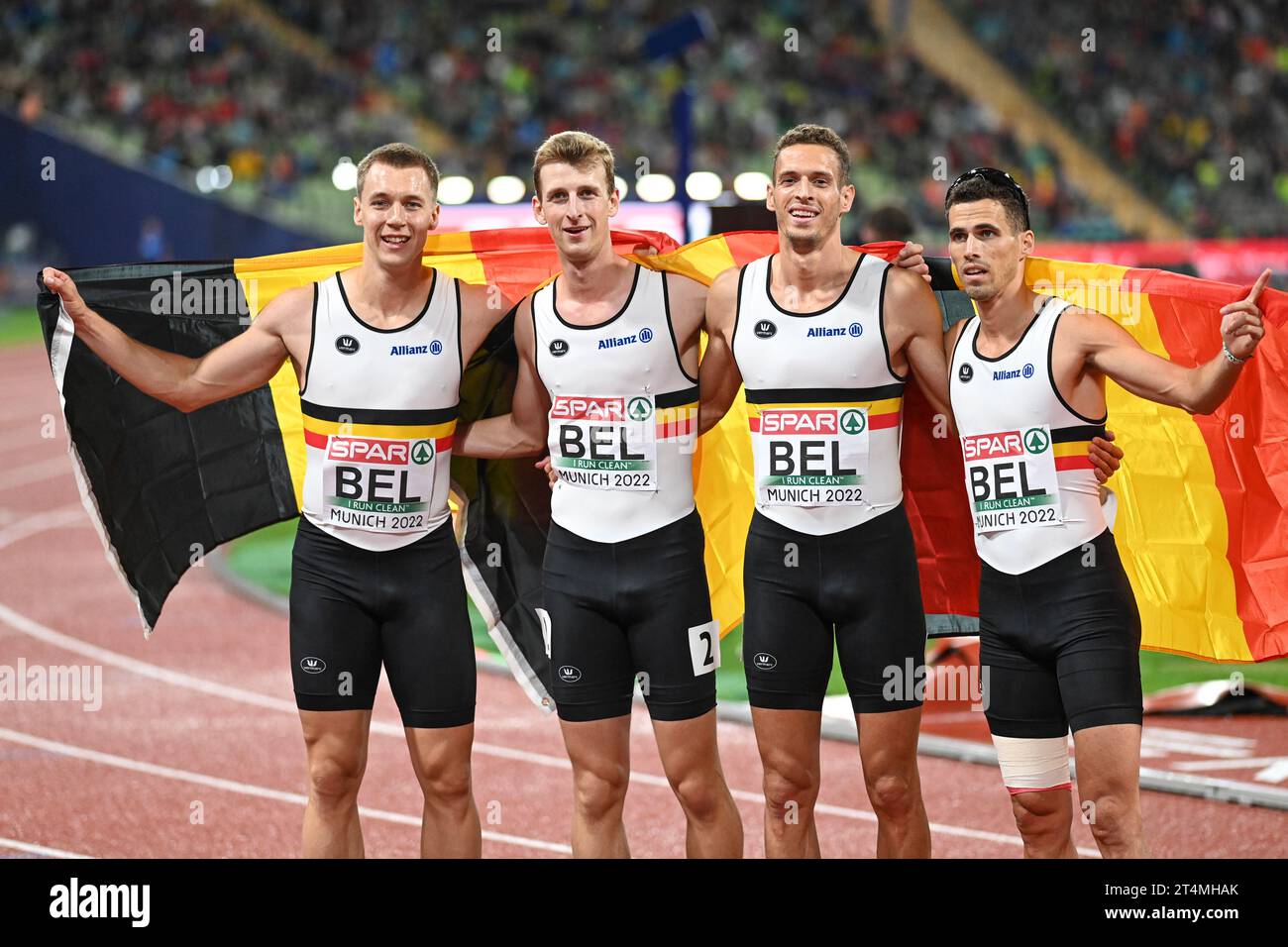 Alexander Doom, Julien Watrin, Kevin Borlée, Dylan Borlee (Belgium ...
