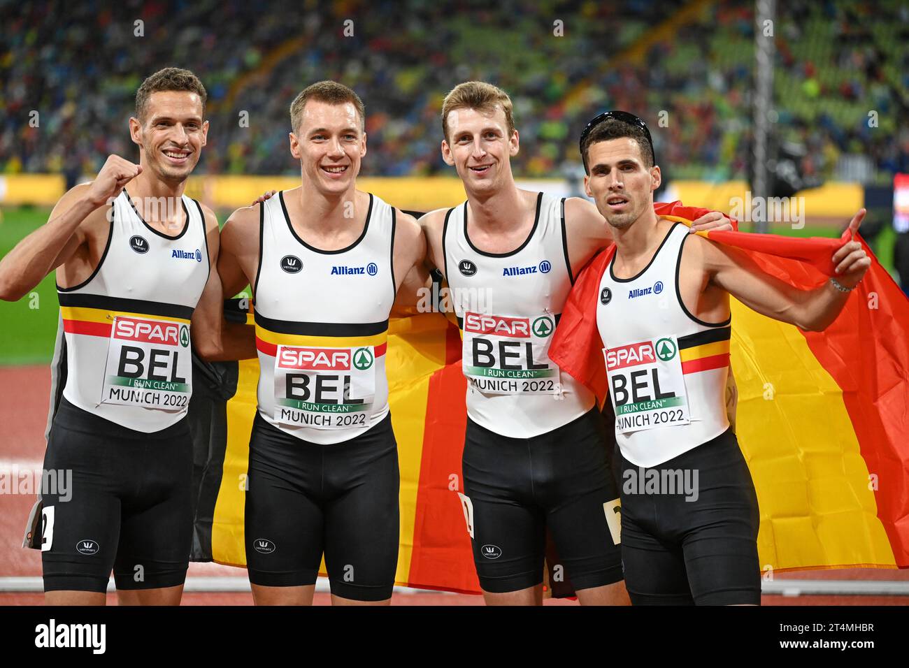Alexander Doom, Julien Watrin, Kevin Borlée, Dylan Borlee (Belgium ...