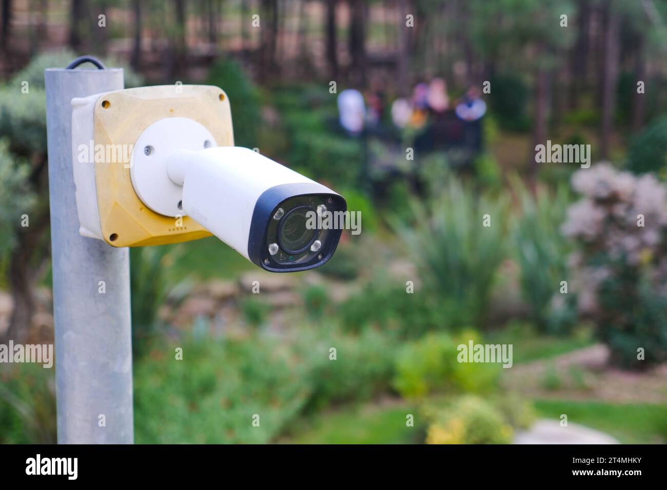 CCTV security camera operating outdoor Stock Photo - Alamy