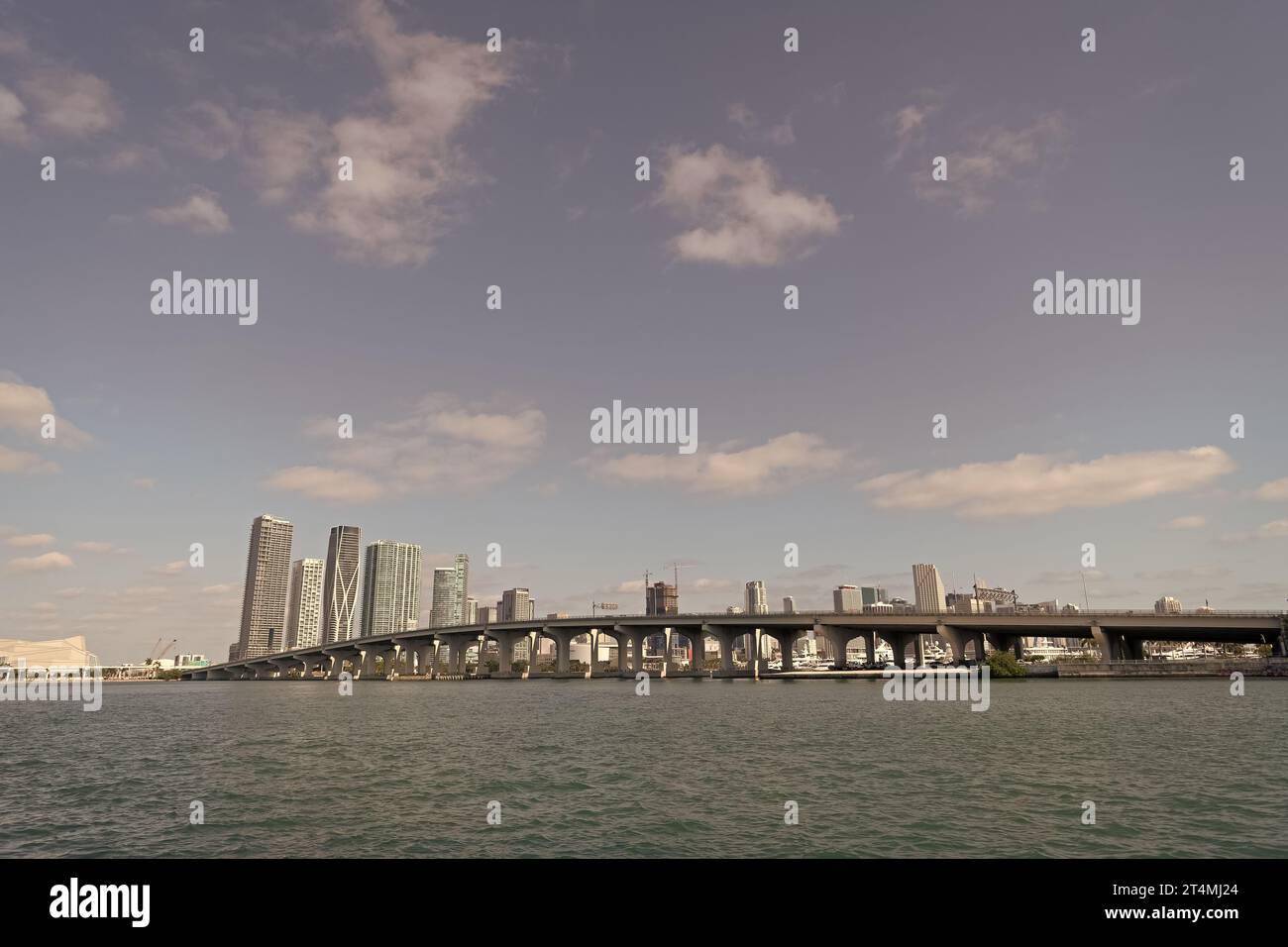downtown metropolis cityscape with bridge. modern downtown metropolis ...